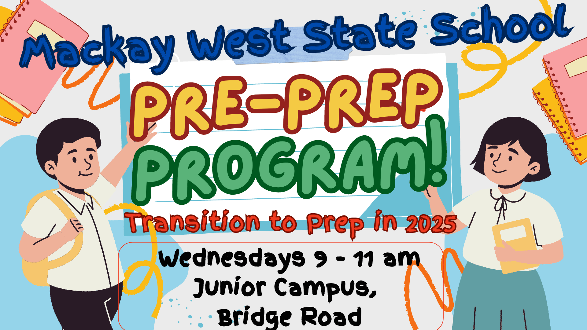 Pre-Prep Transition Program for Students Enrolling for Prep in 2025